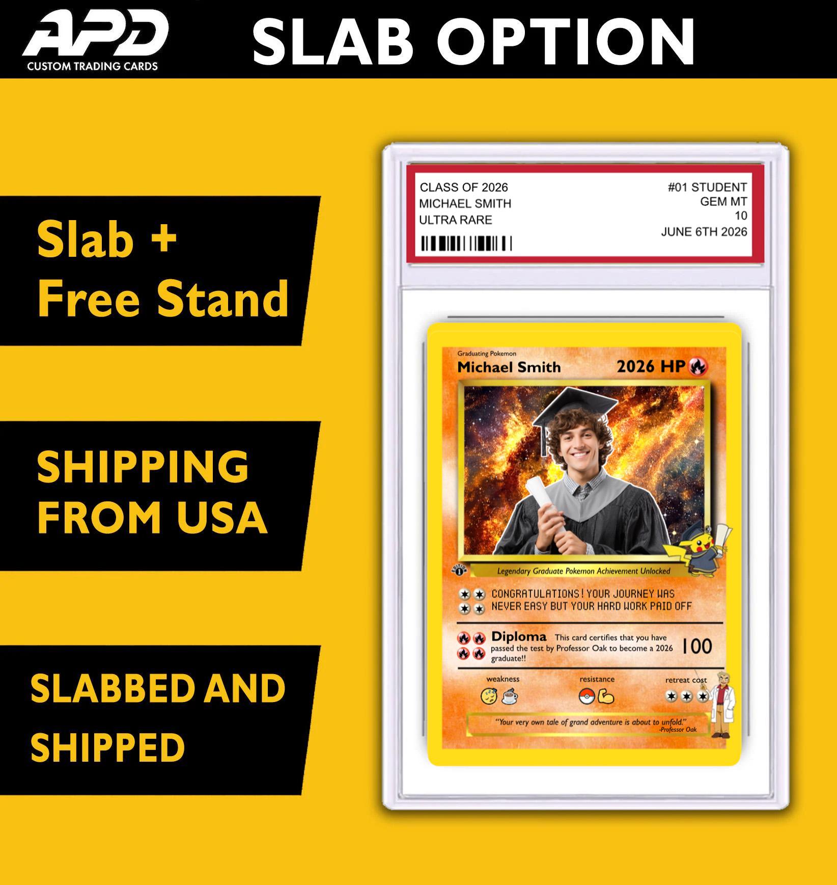Pokemon Custom Card, Pokemon Graduation Card, Pokemon Holographic Card ...