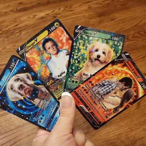 Custom Pokemon Card, Print Your Own Card, Holographic Custom Cards ...