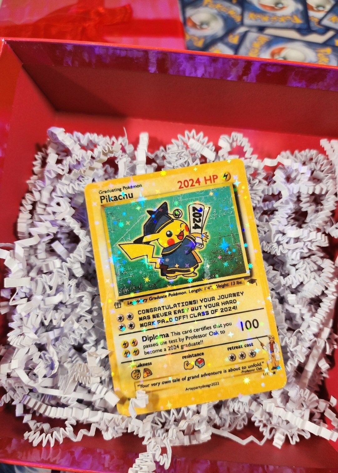 Pikachu Graduation Card, Pikachu Graduation Gift, Pokemon Graduation ...