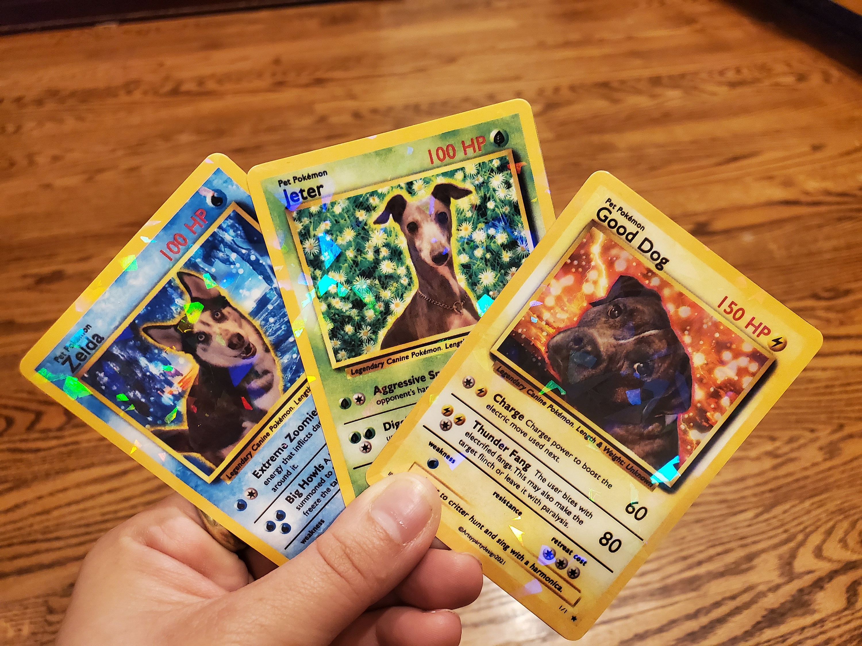 Custom Pokemon Card Pet as Pokemon Pokemon Party Pokemon | Etsy Australia