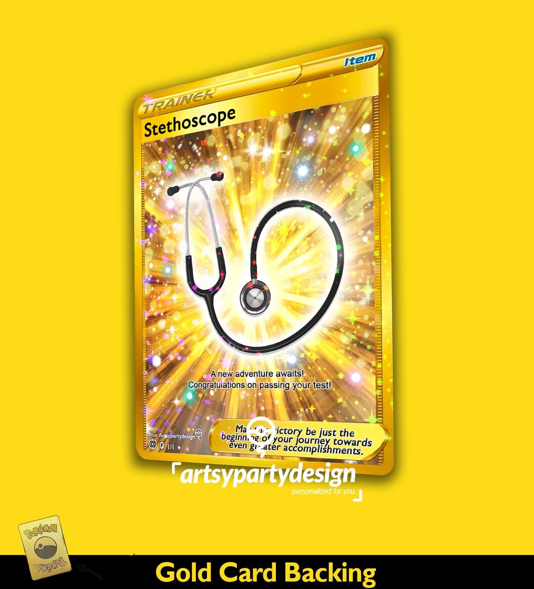 New Doctor Pokemon Card, Congratulations Pokemon Card, New Job Doctor ...