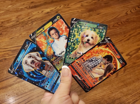 Custom Pokemon Card Pet as Pokemon Pokemon Valentine - Etsy