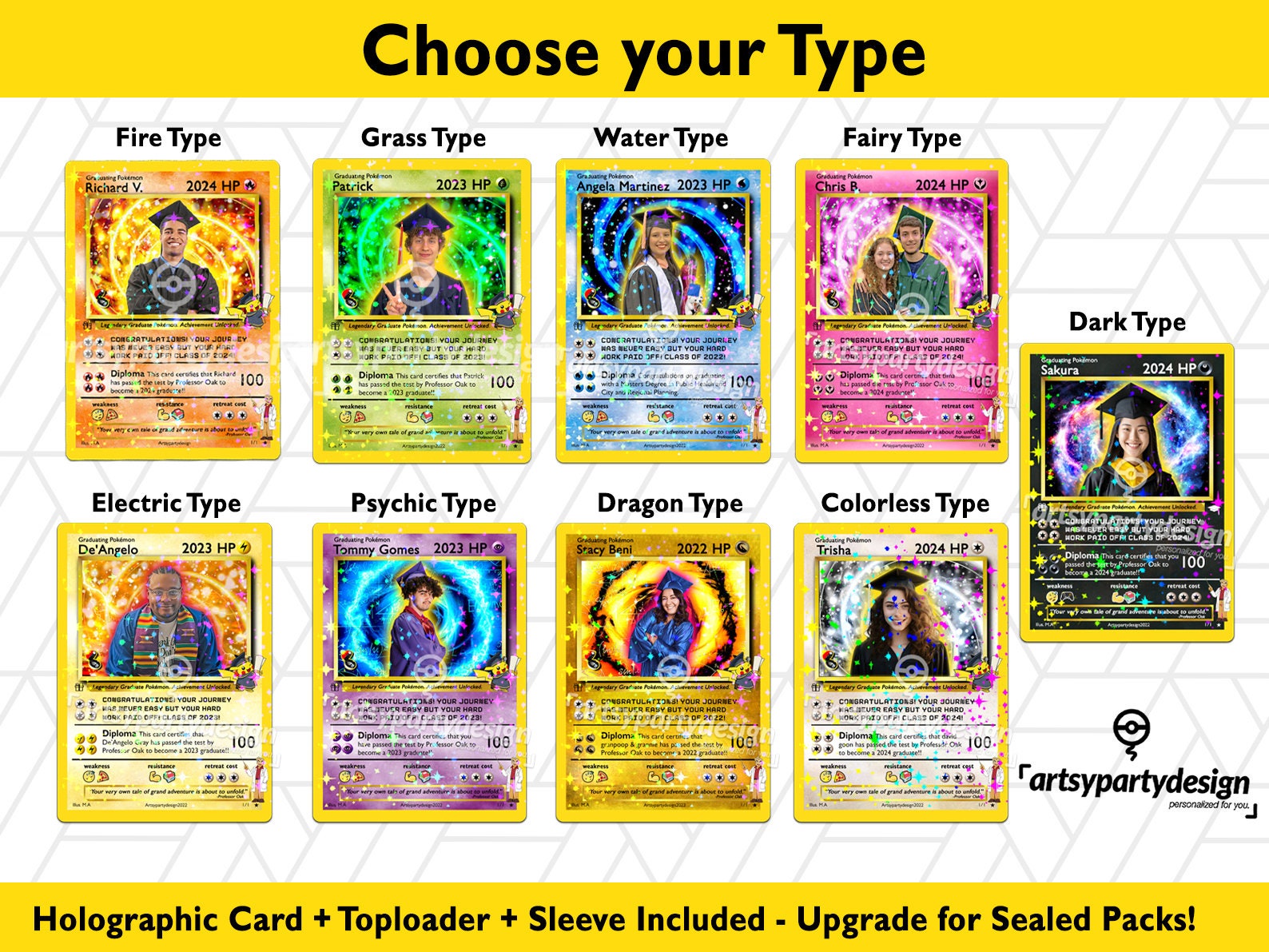 Pokemon Custom Card, Pokemon Graduation Card, Pokemon Holographic Card ...