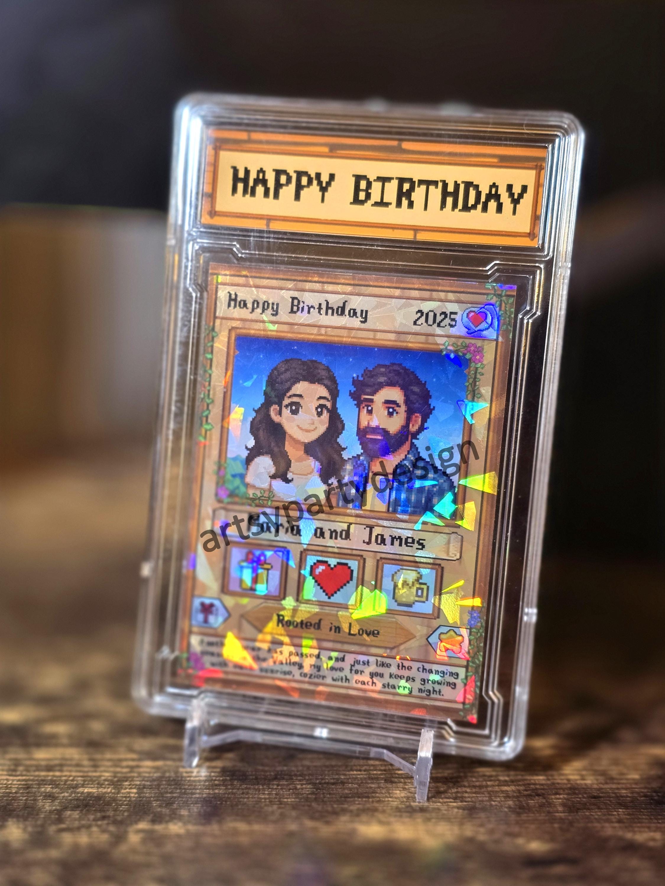 Custom Stardew Valley Card, Gift for Gamers, Personalized Couples Gifts ...