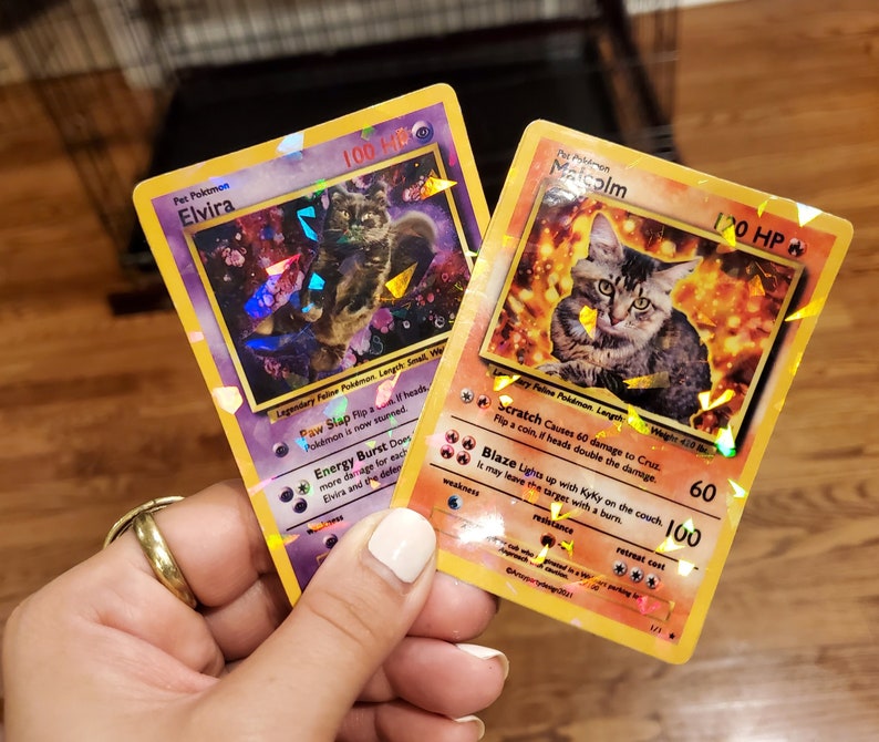 Custom Pokemon Card Print Your Own Card Holographic Custom - Etsy