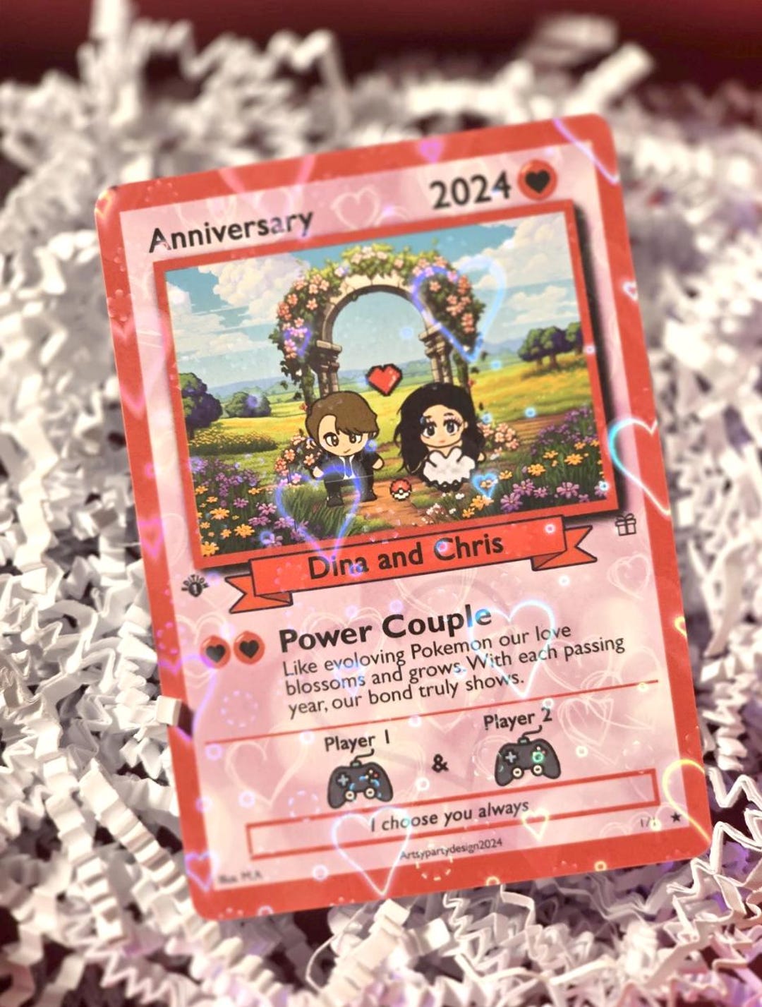 Custom Anniversary Card, Custom Pokemon Card, Custom Trading Card ...