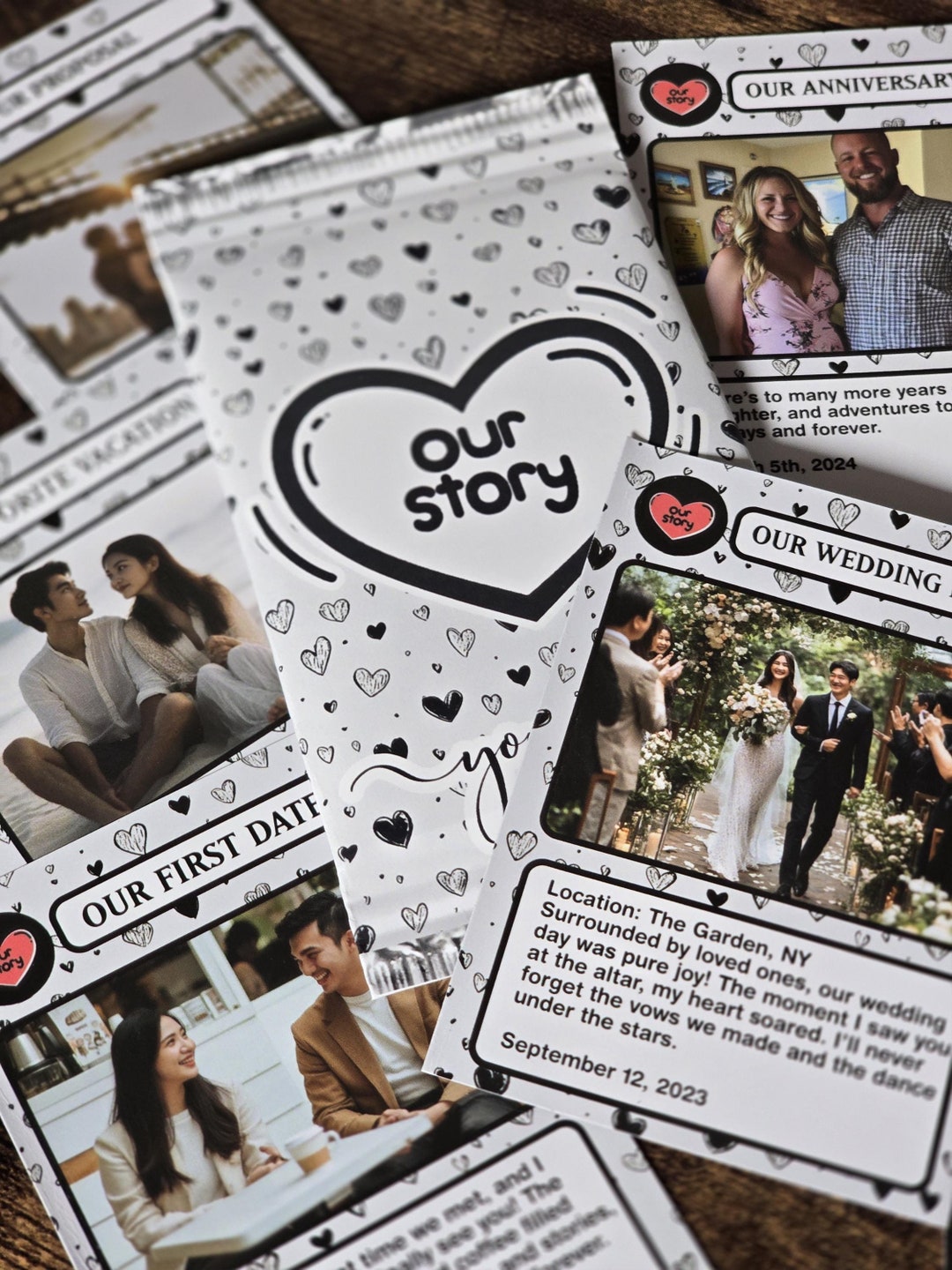 Custom Wedding Card, Custom Love Cards, Custom Trading Cards, Milestone ...