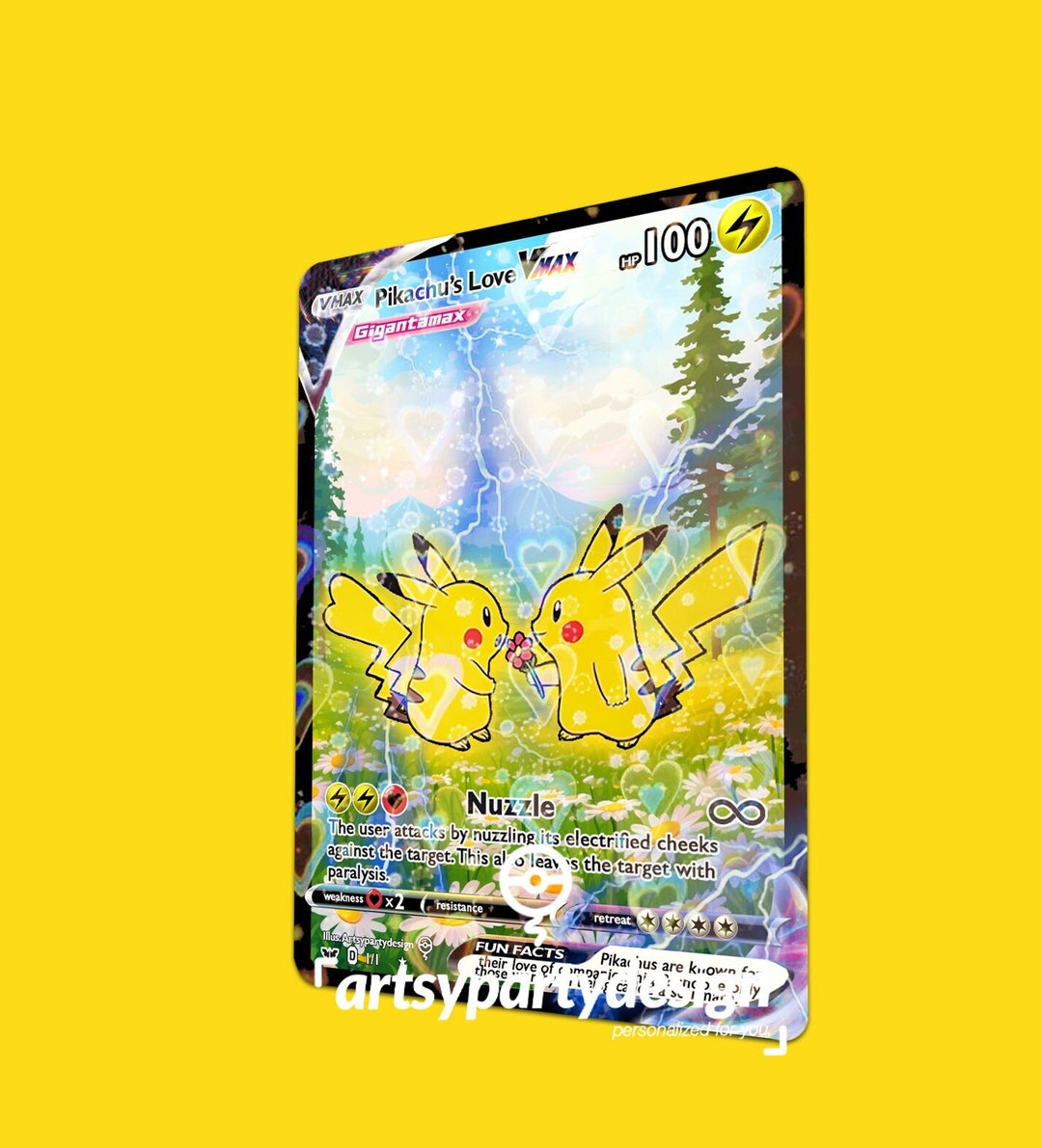 Pikachu Valentine Card, Pikachu Anniversary Card, Pokemon Valentine ...