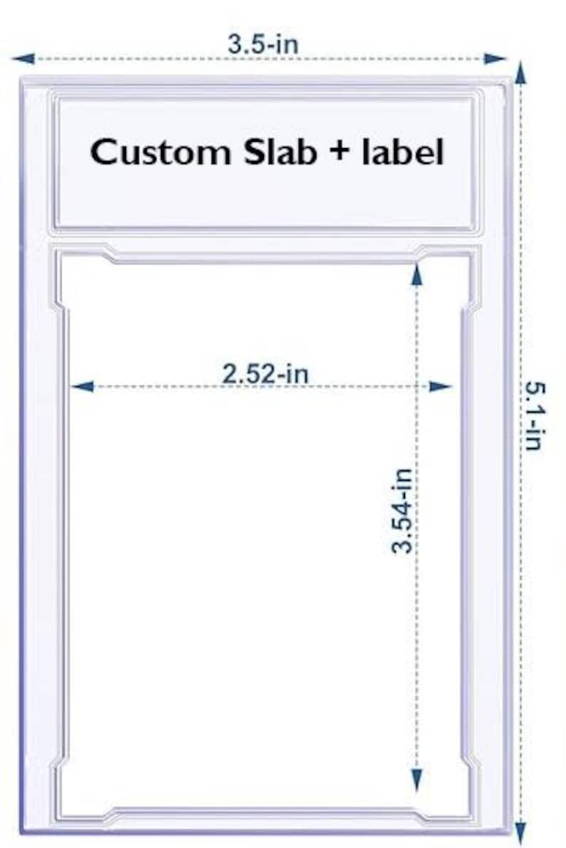 Custom Label and Slabcase for Graded Cards, Custom Label for Cards ...