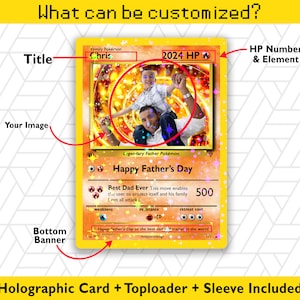 Custom Trading Card, Father's Day Card, Father's Day Gift, Fathers Day ...