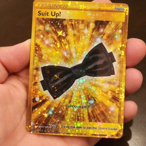 Groomsman Pokemon Card, Best Man Pokemon Card, Custom Pokemon Card ...
