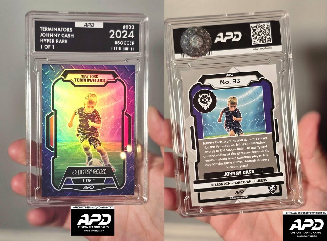 Custom Label and Slabcase for Graded Cards, Custom Label for Cards ...