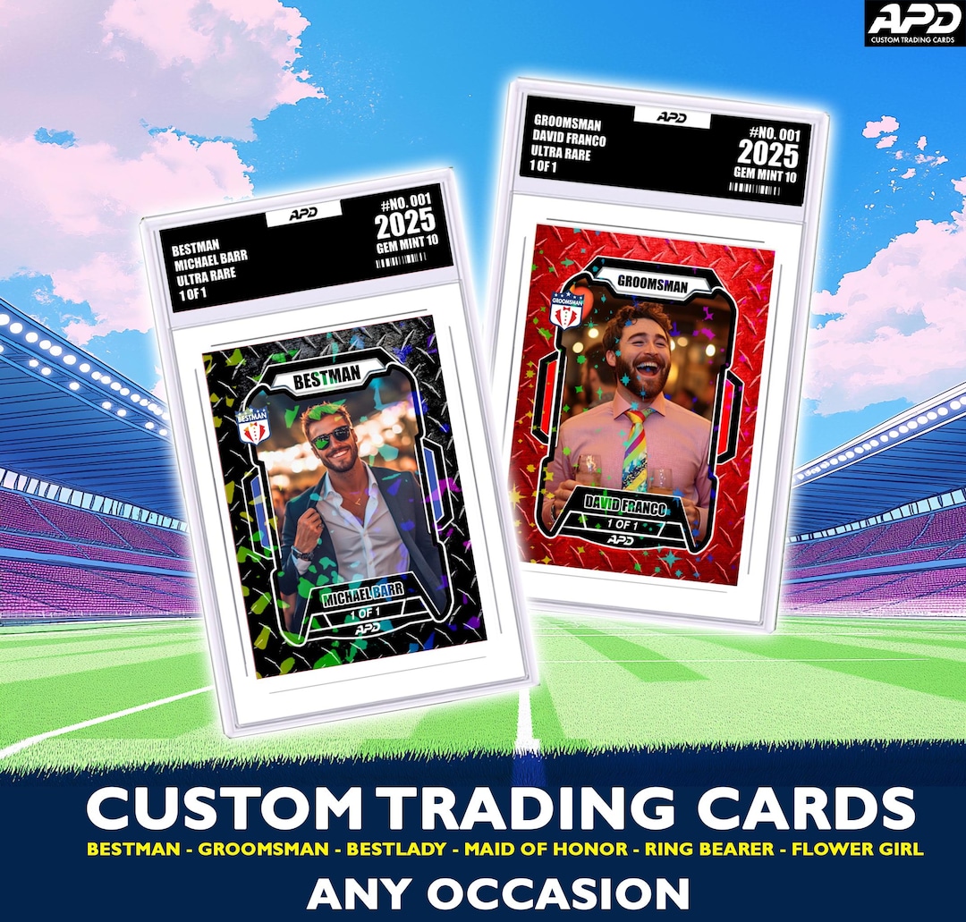 Groomsman Trading Card, Groomsman Draft Card, Groomsmen Gift, Best Man ...