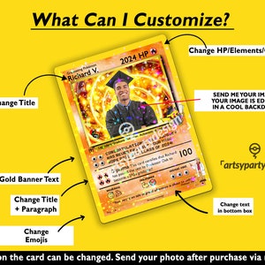 Pokemon Custom Card, Pokemon Graduation Card, Pokemon Holographic Card ...
