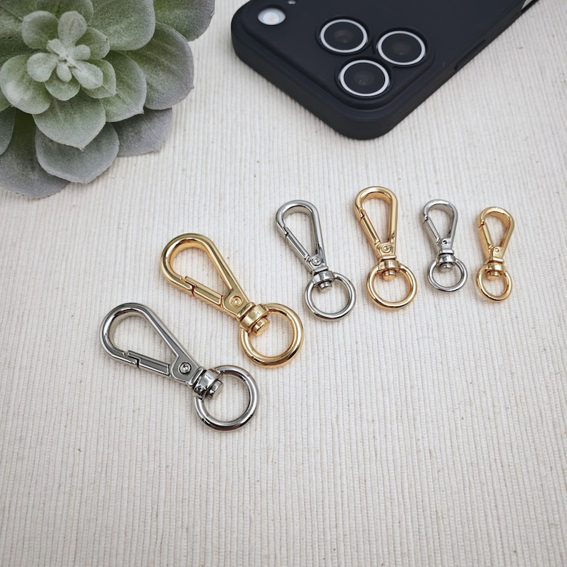 Strong Swivel Snap Hook, Metal Trigger Lobster Clasps for Lanyards ...