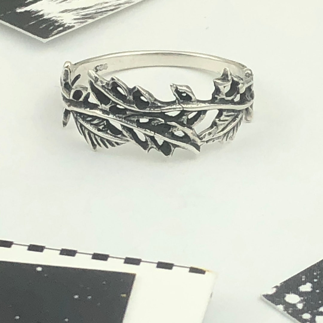Leaf Ring 925 Sterling Silver Ring - Etsy