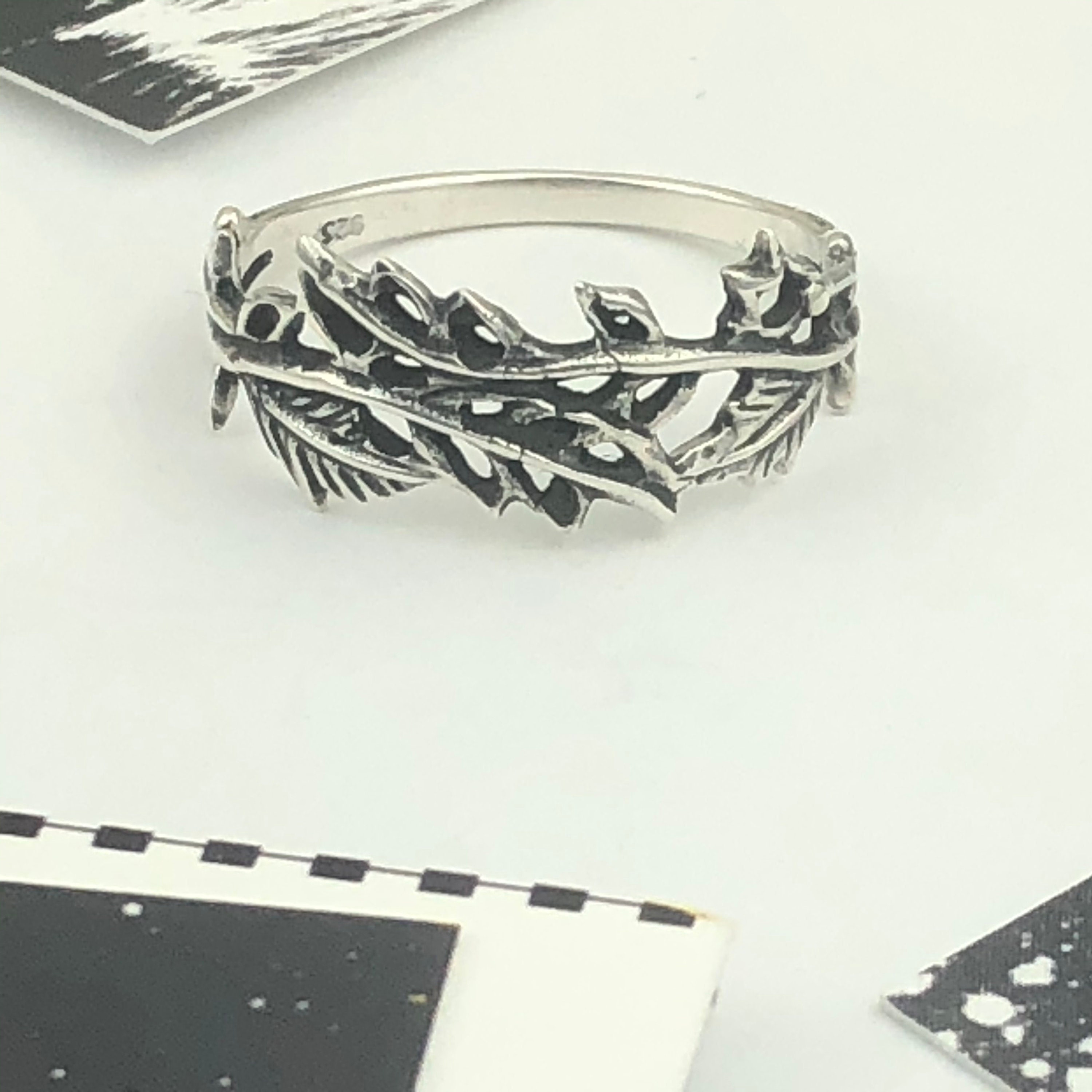 Leaf Ring 925 Sterling Silver Ring | Etsy