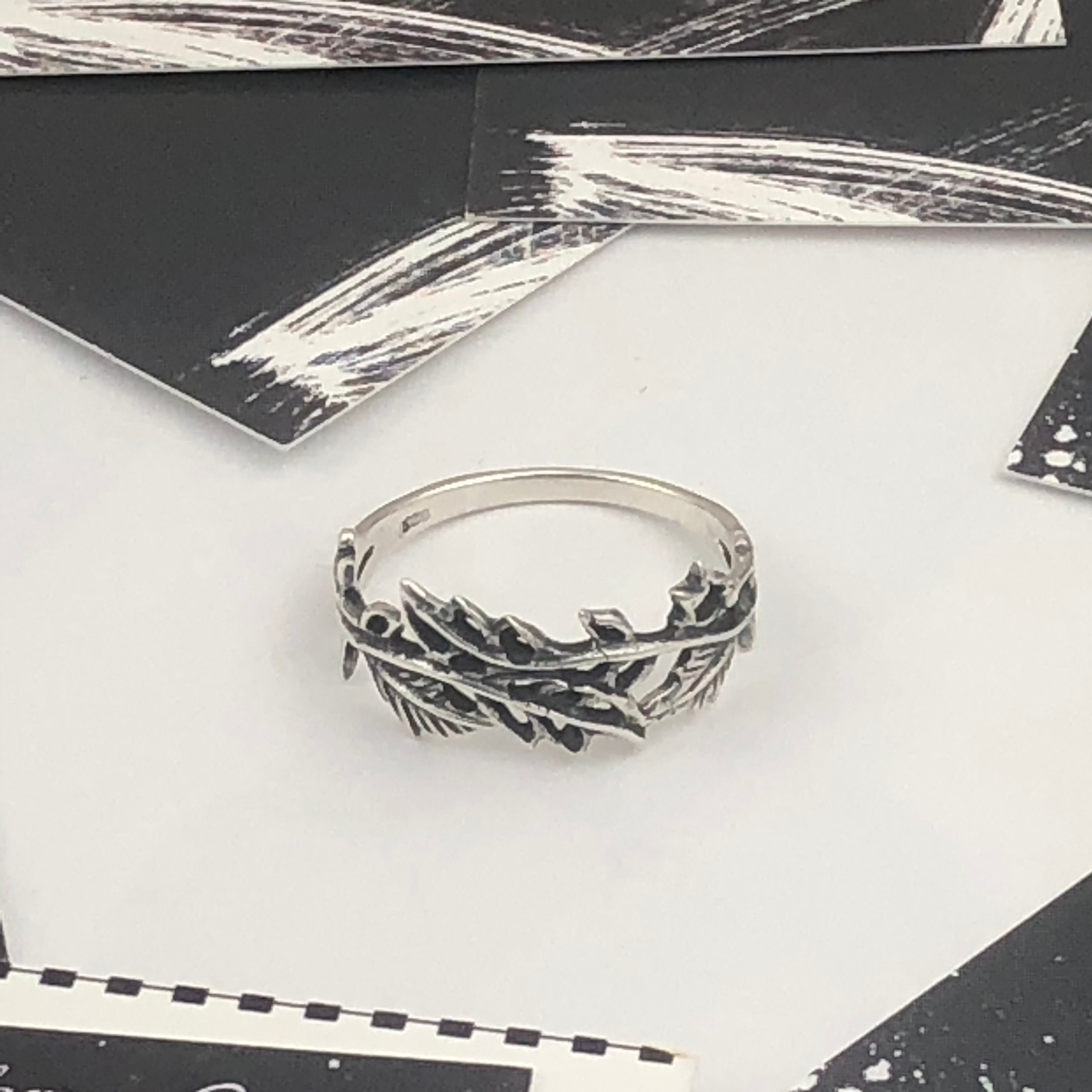 Leaf Ring 925 Sterling Silver Ring | Etsy