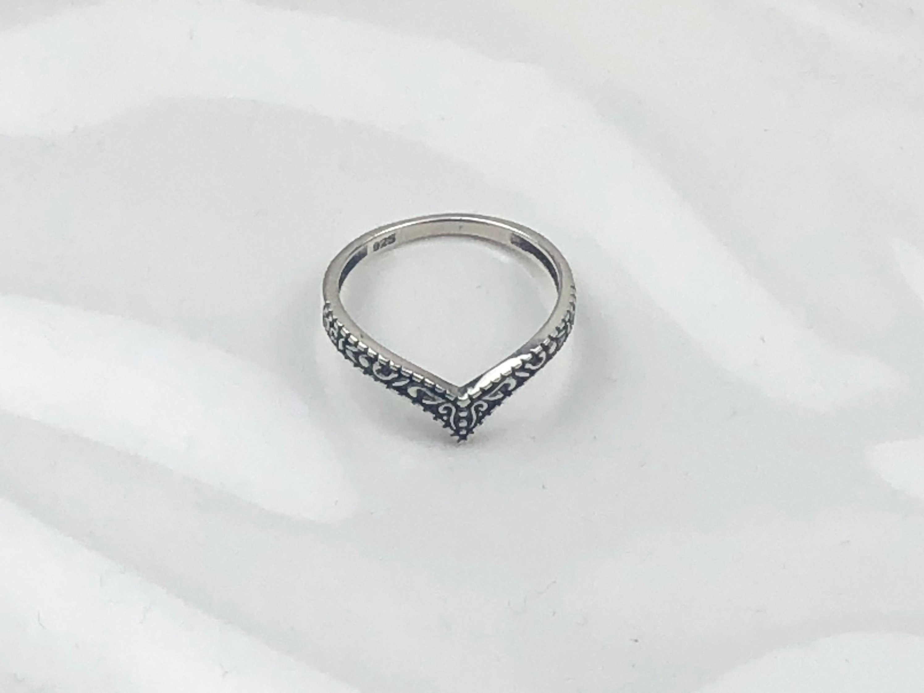 V Shaped Ring 925 Sterling Silver Ring Rings for Women | Etsy