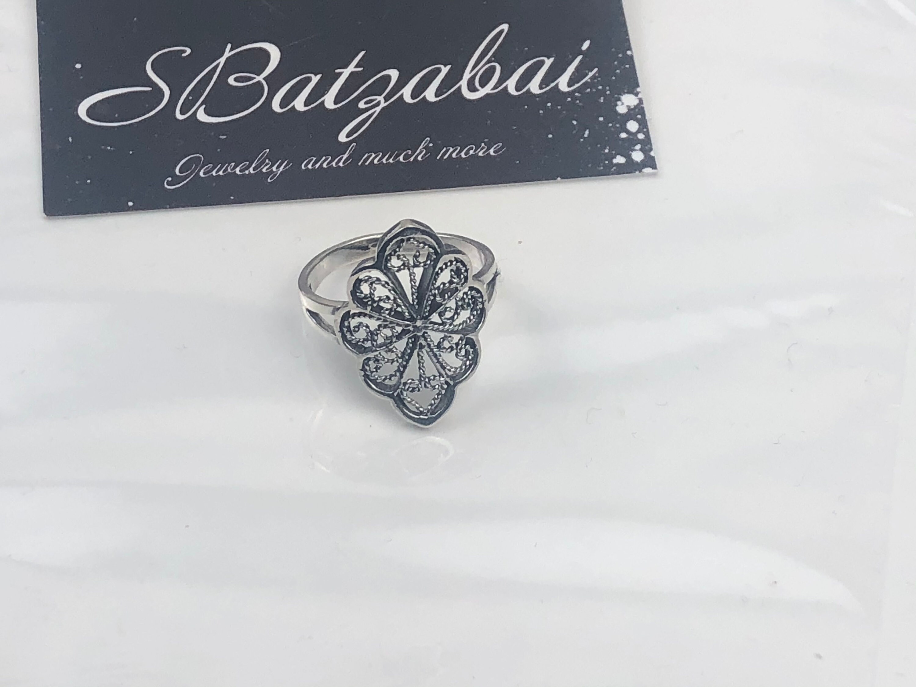 Sterling Silver Filigree Ring - Etsy