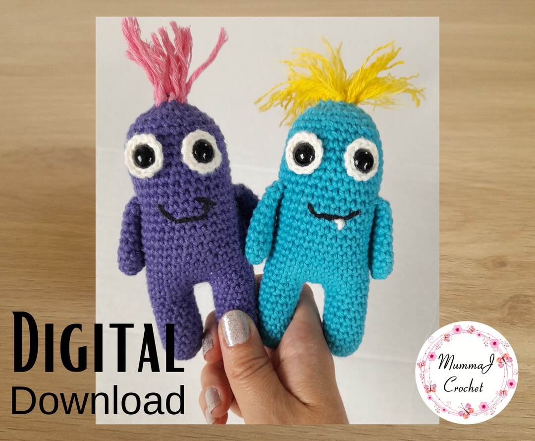 Crochet Worry Monster Pattern PDF Crochet Worry Monster - Etsy