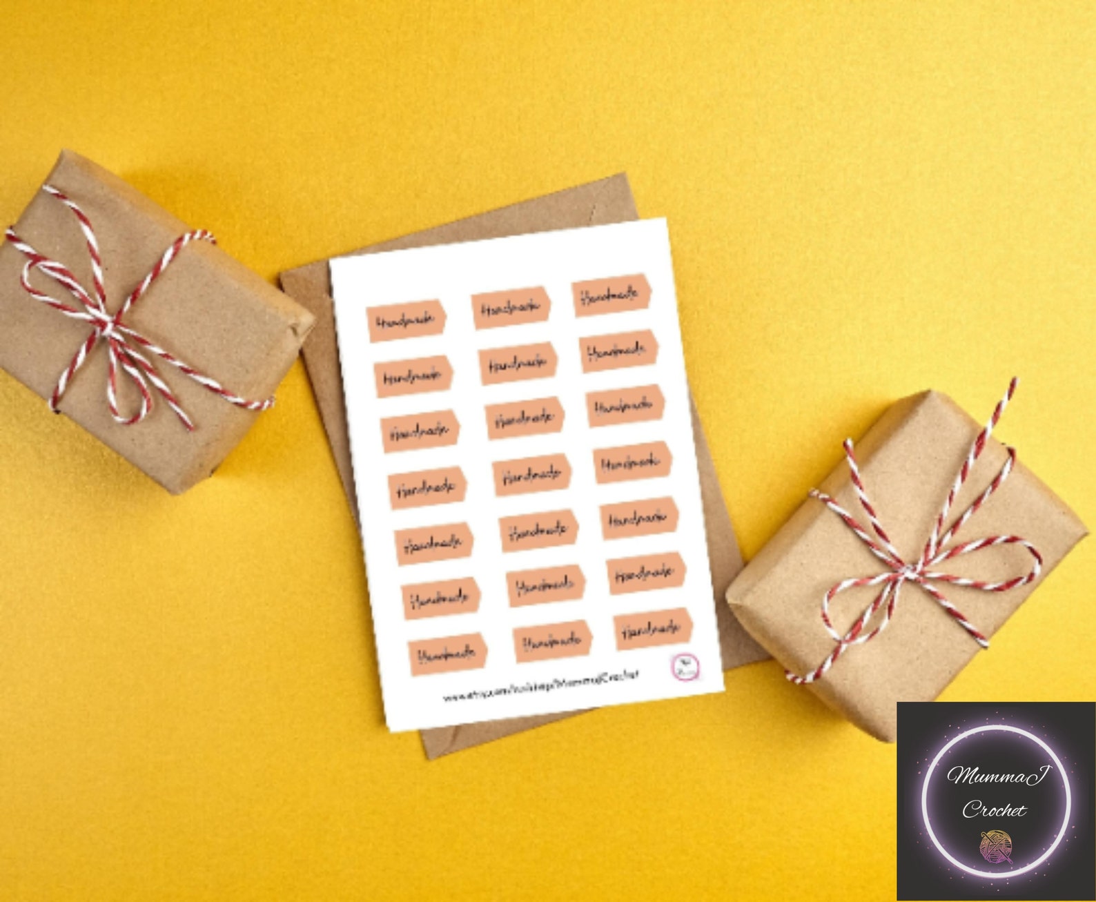 Printable Handmade Stickers X10 Sheets Set, US Letter Size Digital ...