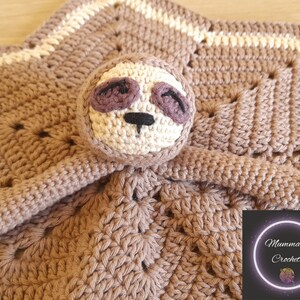 Crochet Sloth Lovey Pattern, Sloth Lovey Crochet Pattern, Crochet Sloth ...
