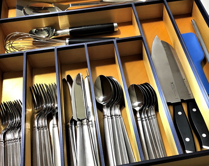 Custom Silverware Drawer Organizer, Cutlery and Utensil Drawer ...