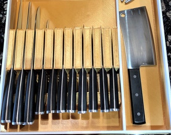 Custom Knife Block Storage Drawer Insert - Etsy