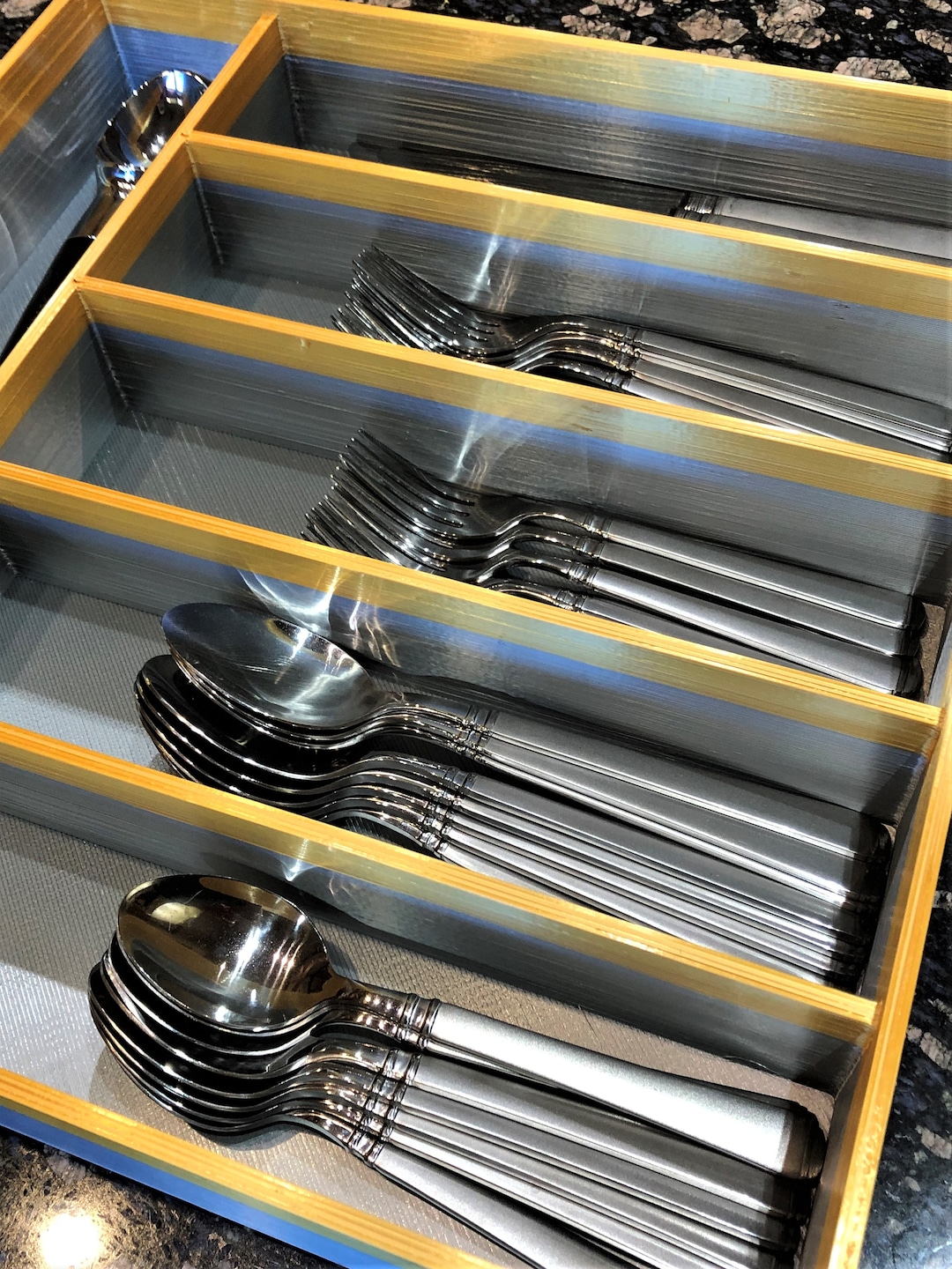 Custom Silverware Drawer Organizer, Cutlery Drawer Organizer, 100% ...