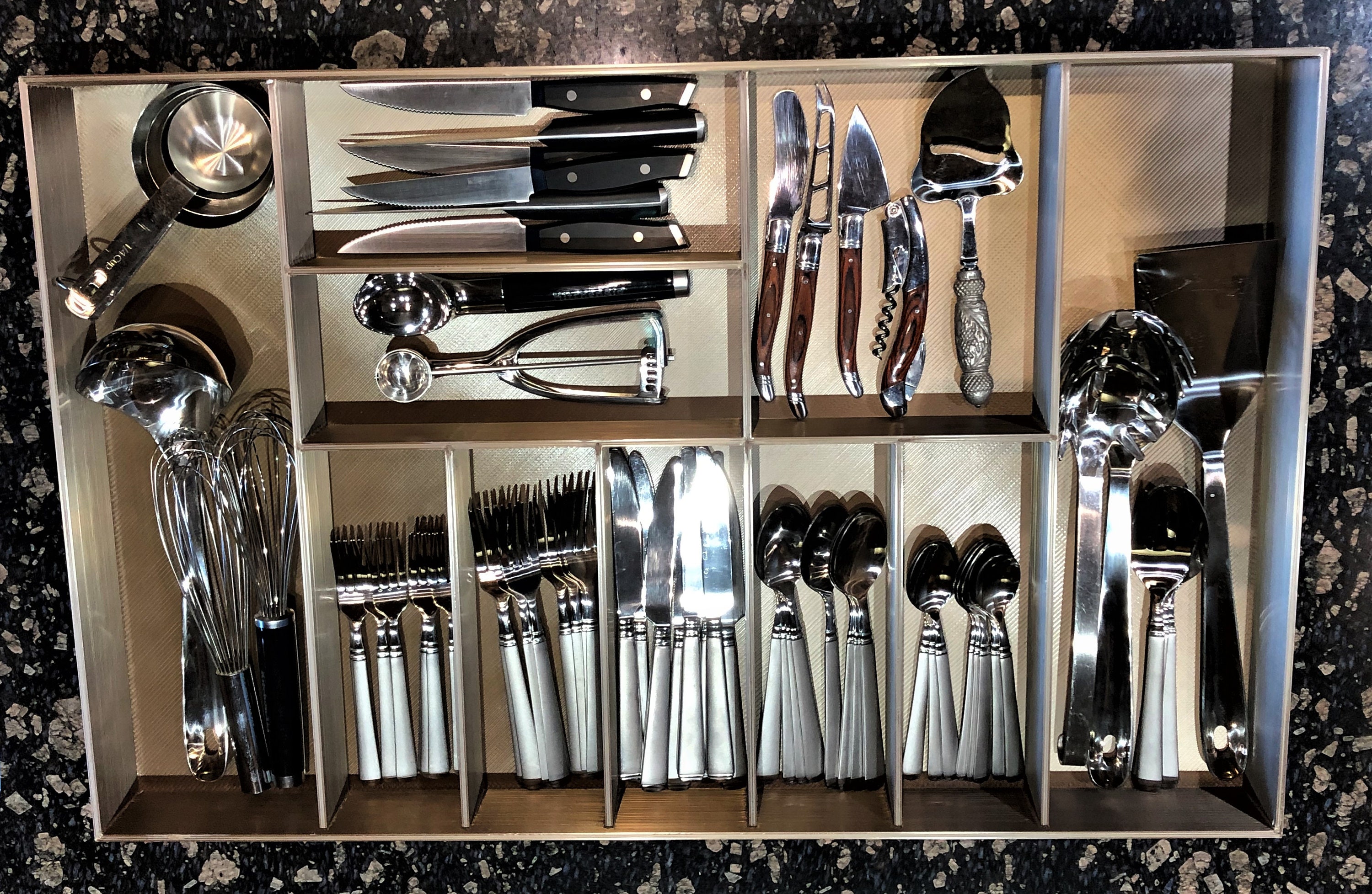 Custom Silverware Drawer Organizer Cutlery Drawer Made to | Etsy