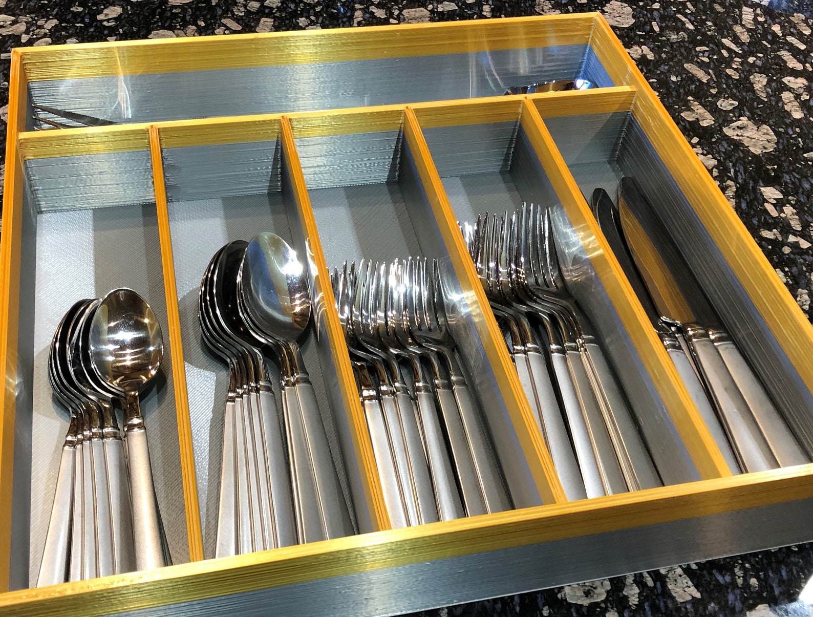 Custom Silverware Drawer Organizer Cutlery Drawer Organizer | Etsy