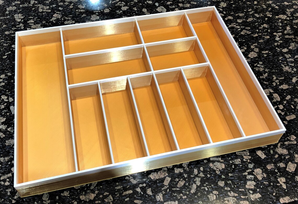 Custom Silverware Drawer Organizer 11 Compartment Organizer - Etsy
