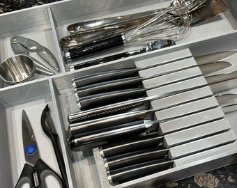 Custom Knife Block Storage Drawer Insert - Etsy