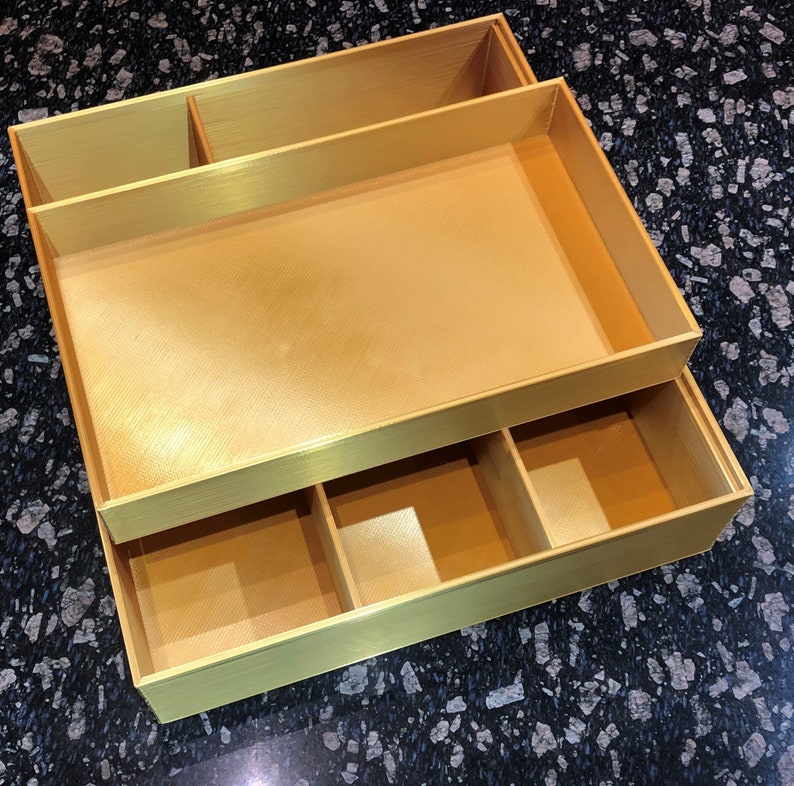 Custom Deep Drawer Organizer With Front to Back Top Slider - Etsy