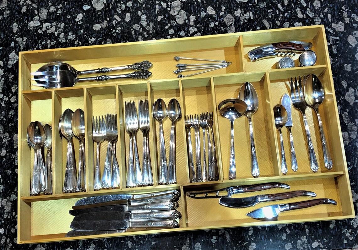 Custom Silverware Drawer Organizer Made to Your - Etsy