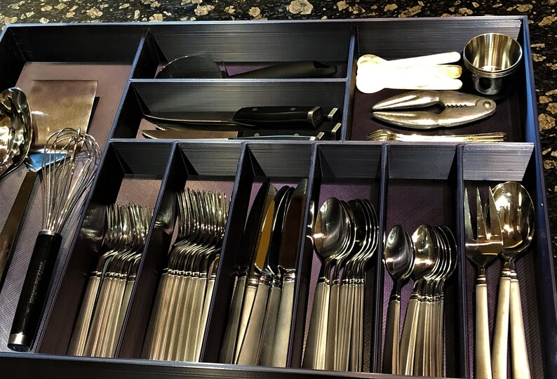 Custom Silverware Drawer Organizer Utensils Organizer 100% | Etsy