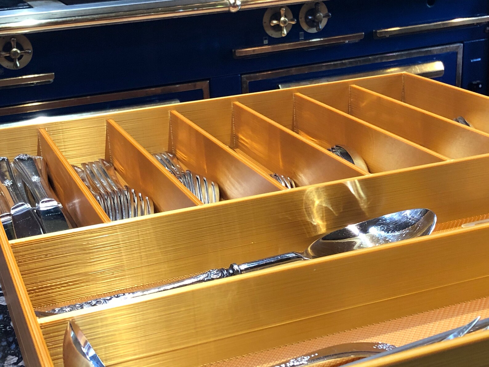 Custom Silverware and Serving Utensil Drawer Organizer, 100% Custom We ...