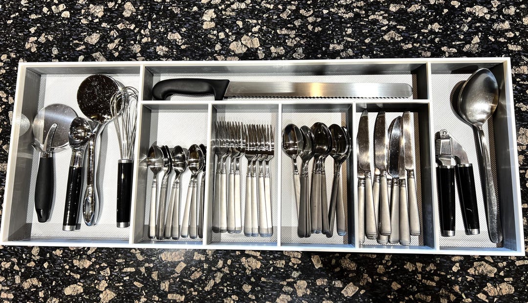 Custom Silverware Drawer and Utensils Organizer, Cutlery Drawer Made to ...