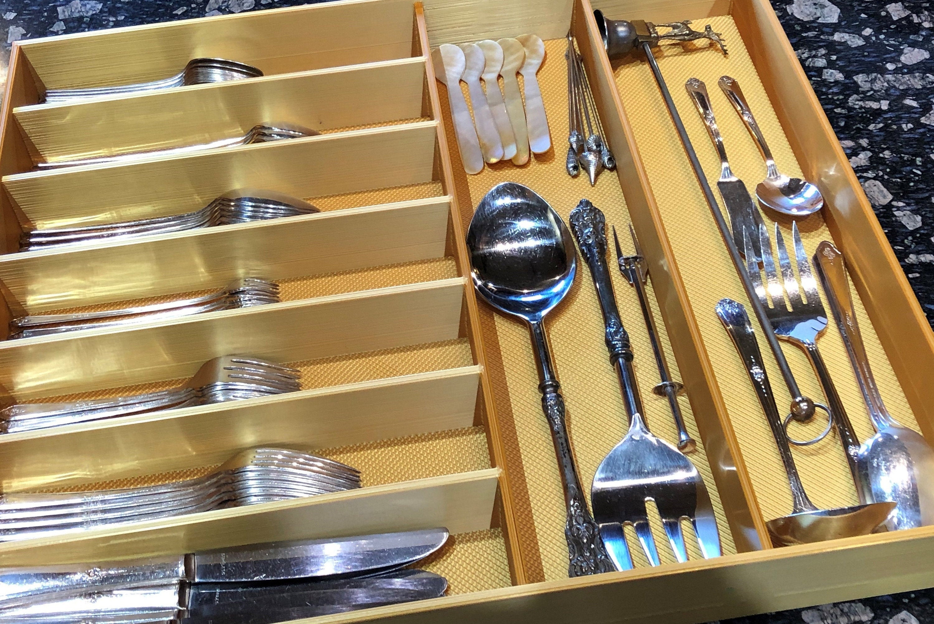 Custom Silverware and Serving Utensil Drawer Organizer 100% - Etsy