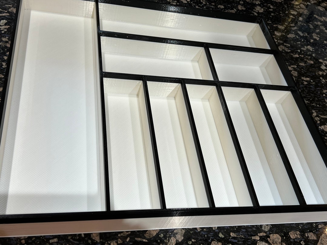 Custom Drawer Organizer, Organizer for Silverware and Utensils, Large ...