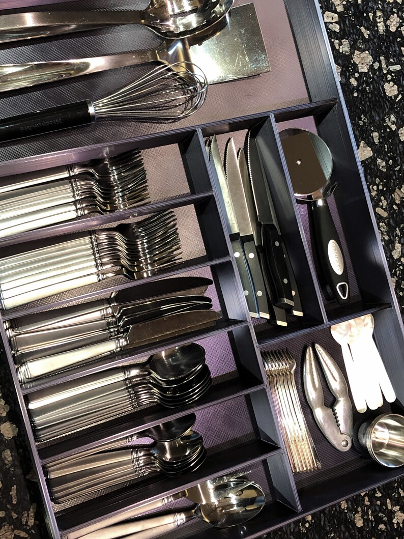 Custom Silverware Drawer Organizer Utensils Organizer 100% | Etsy