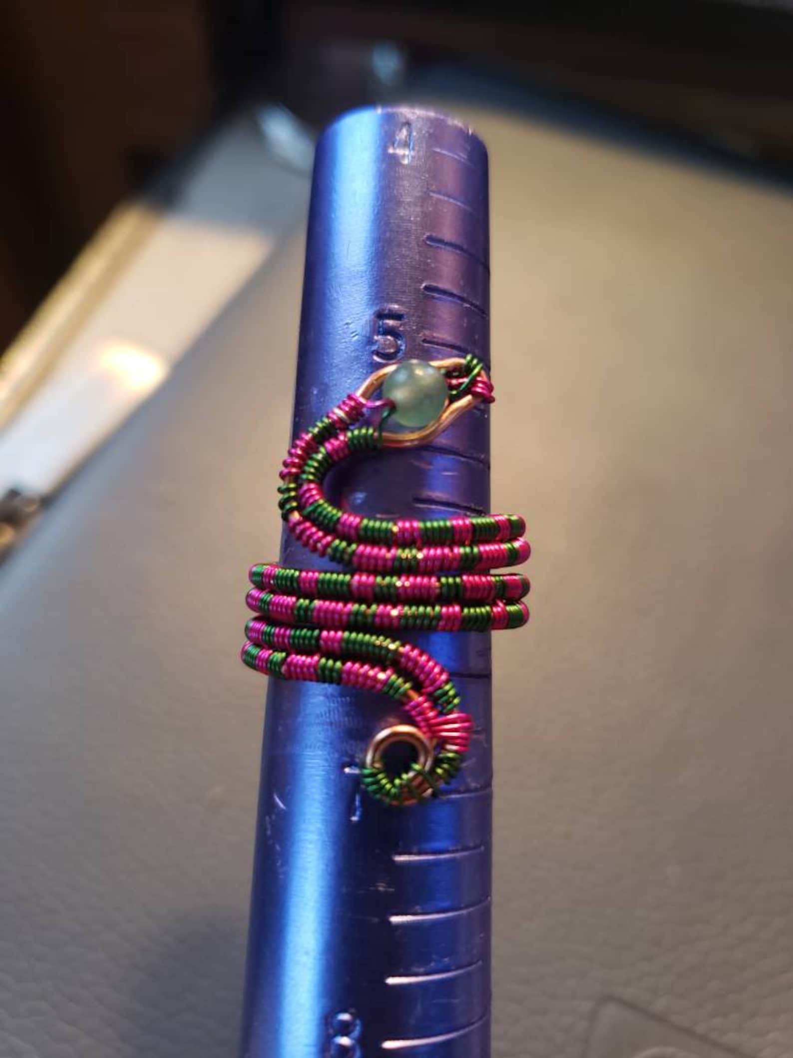 Adjustable Snake Rings Wire Wrapped Snake Ring. Wire Weaved | Etsy