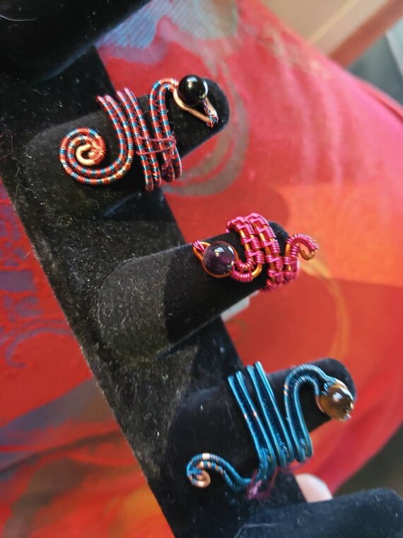 Adjustable Snake Rings Wire Wrapped Snake Ring. Wire Weaved | Etsy