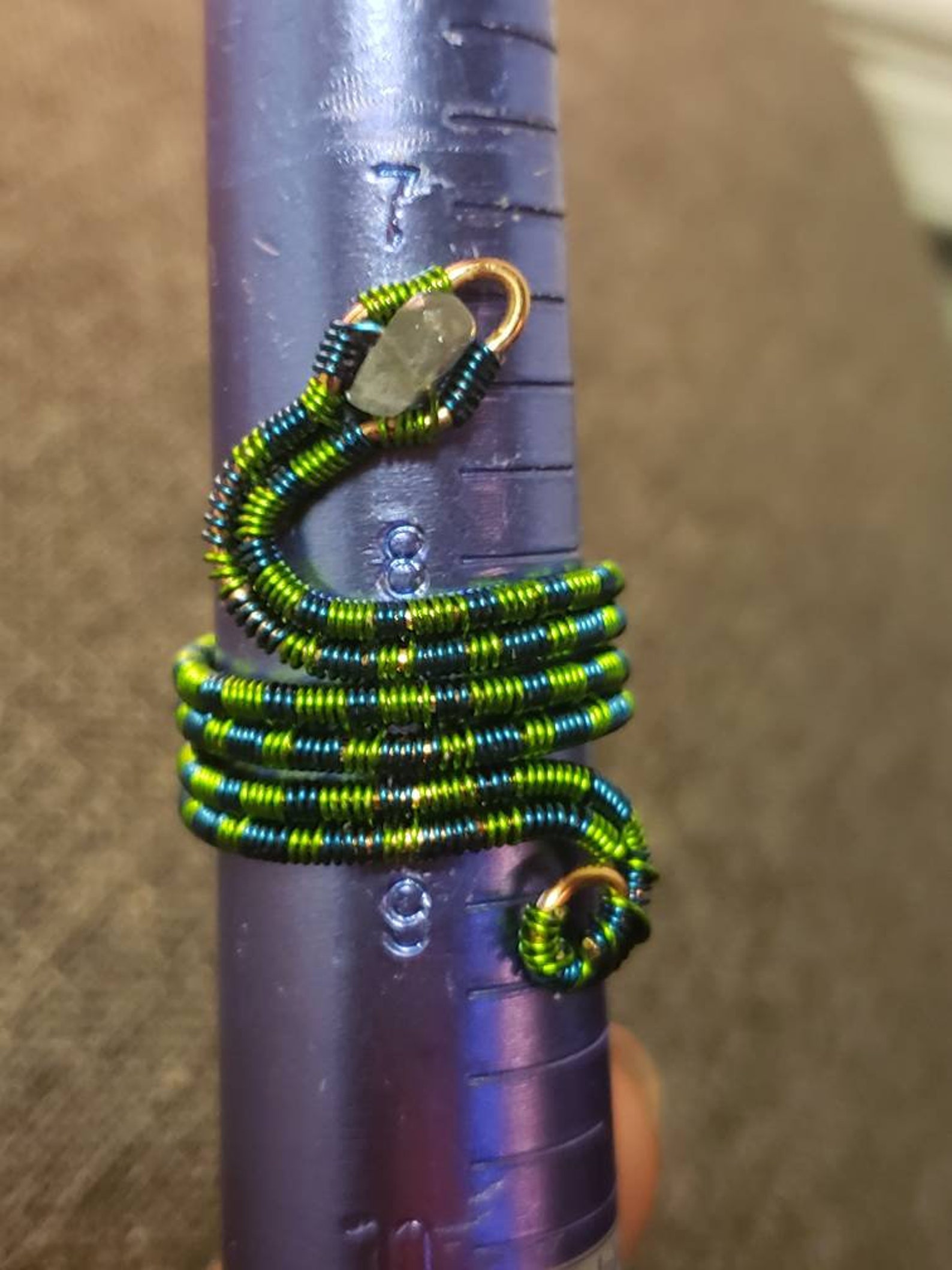 Adjustable Snake Rings, Wire Wrapped Snake Ring. Wire Weaved Snake Ring ...
