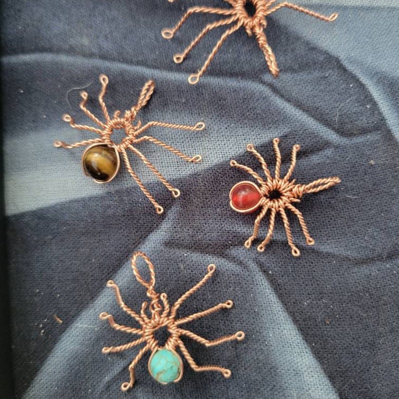 Turquoise Spider - Etsy