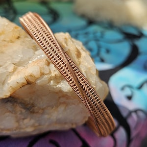 Cross Over Wire Wrapped Cuff Bracelet, Cross Over Wire Weaved Copper ...