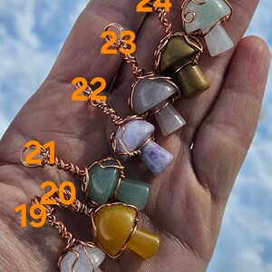 Mushroom Pendants, Wire Wrapped Mushroom Pendant, Wire Weaved Mushroom ...