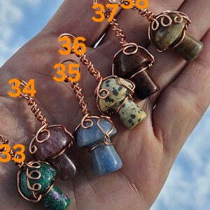 Mushroom Pendants, Wire Wrapped Mushroom Pendant, Wire Weaved Mushroom ...