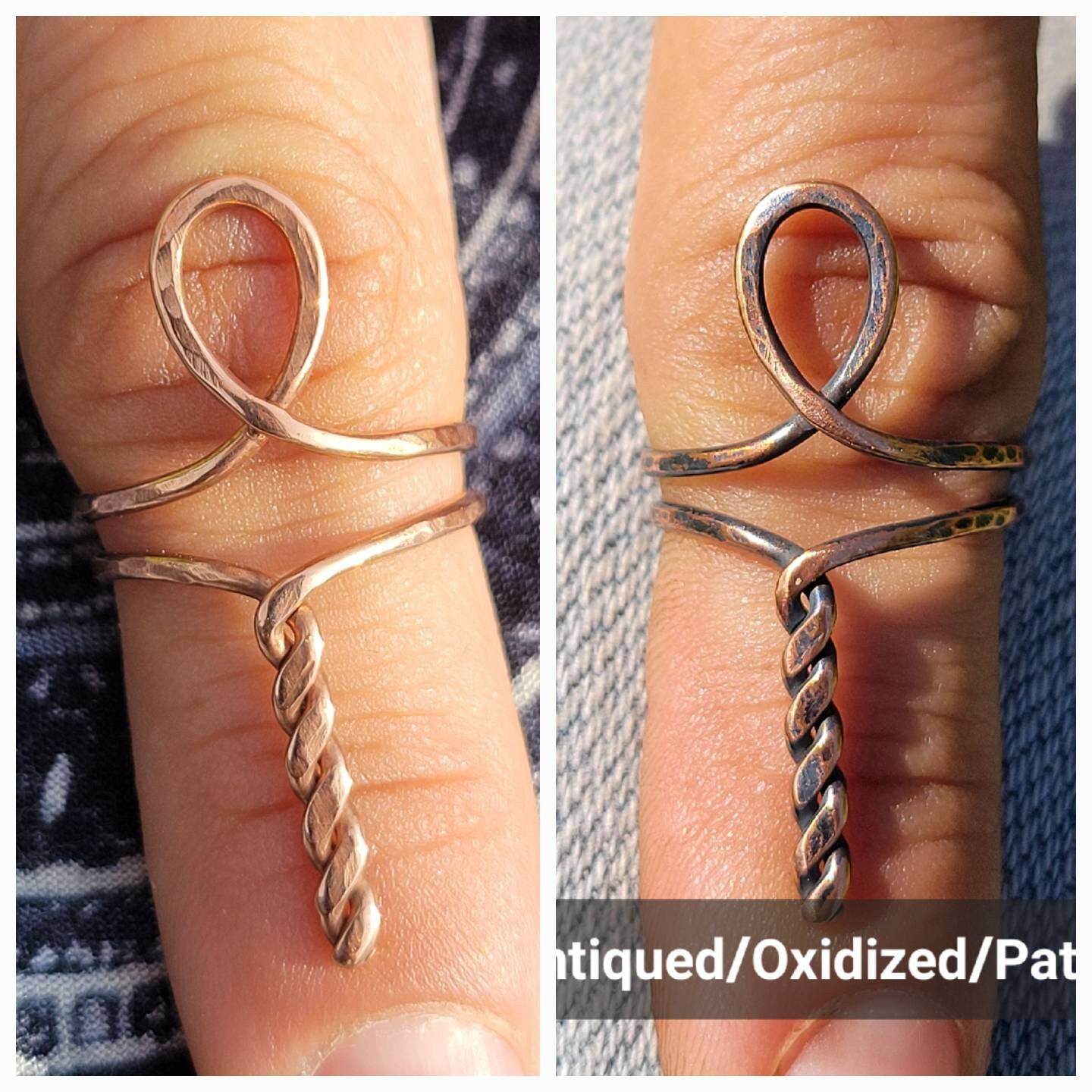 Ankh Ring Wire Wrapped Ankh Ring Copper Ankh Ring Egyptian - Etsy